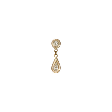 Teardrop Diamond Drop Stud – Jacquie Aiche